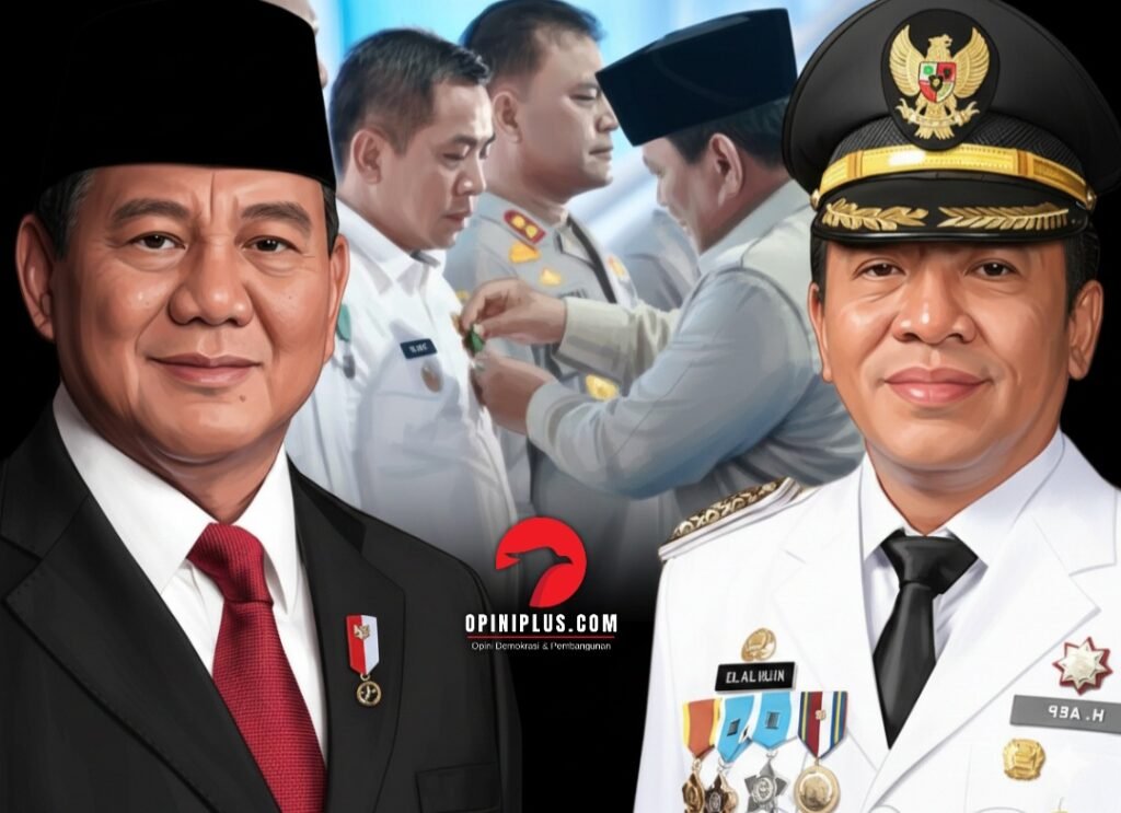 Prabowo Sematkan Penghargaan Satyalancana Wira Karya kepada Bupati ...